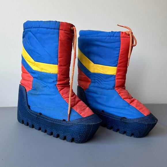 American Vintage | Shoes | Rare Epic 7s 80s Winter Rainbow Colorblock ...